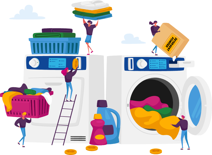 WashTeams- Get fresh, clean laundry delivered to your doorstep
